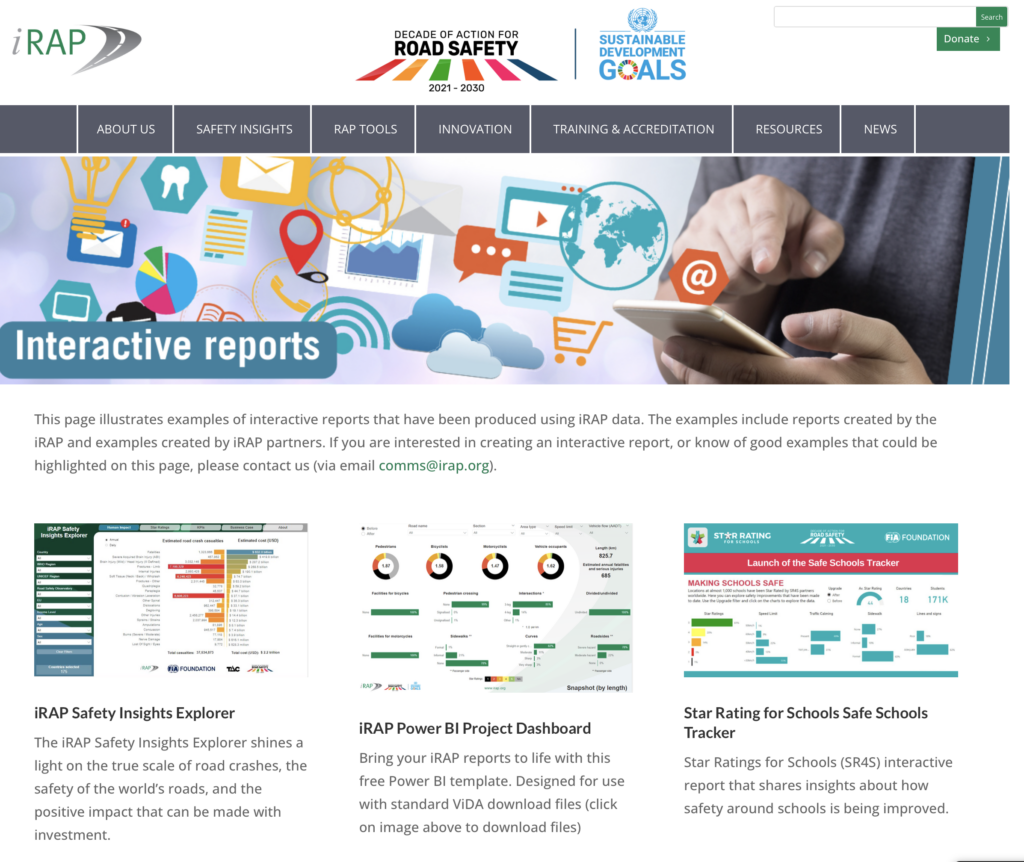 iRAP Interactive Reports – International Safety Media Awards